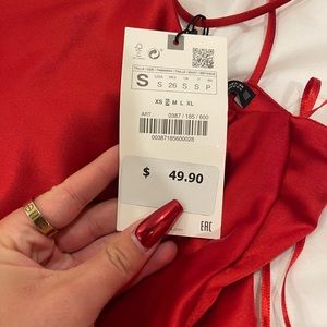 Zara | Dresses | Red Zara Dress | Poshmark
